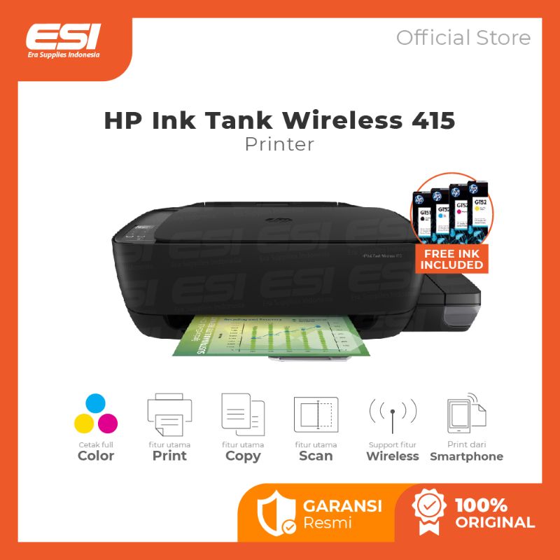 Promo HP Ink Tank Wireless 415 (Z4B53A) Diskon 15% di Seller Era ...