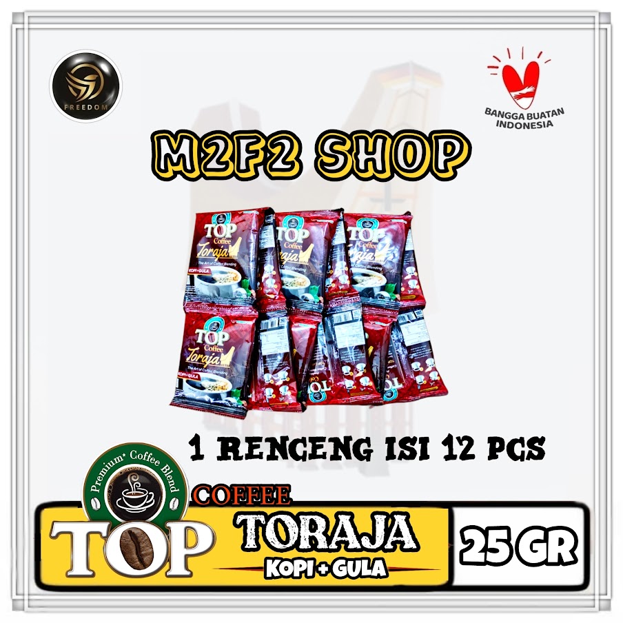 Promo Kopi TOP Coffee Toraja Kopi + Gula Sachet - 25 gr (Kemasan ...