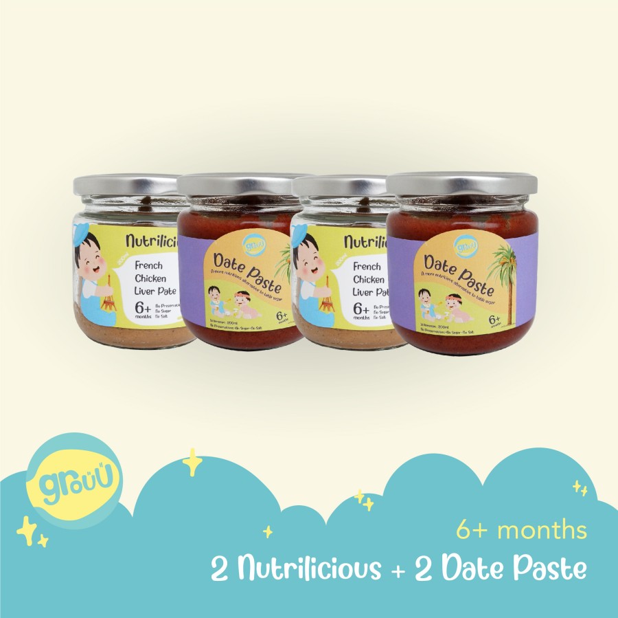 Jual Grouu Nutrilicious & Grouu Date Paste Package - 4 Jar Di Seller ...