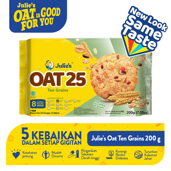 Promo Julie's Oat 25 Ten Grains Biskuit [200 g] di Seller Dima Official ...