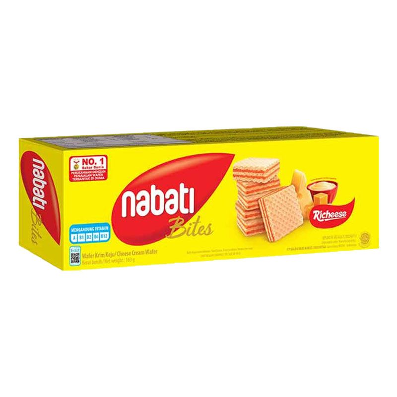 Jual nabati Richeese Bites Wafer Krim Keju 163 g di Seller Alfamart ...