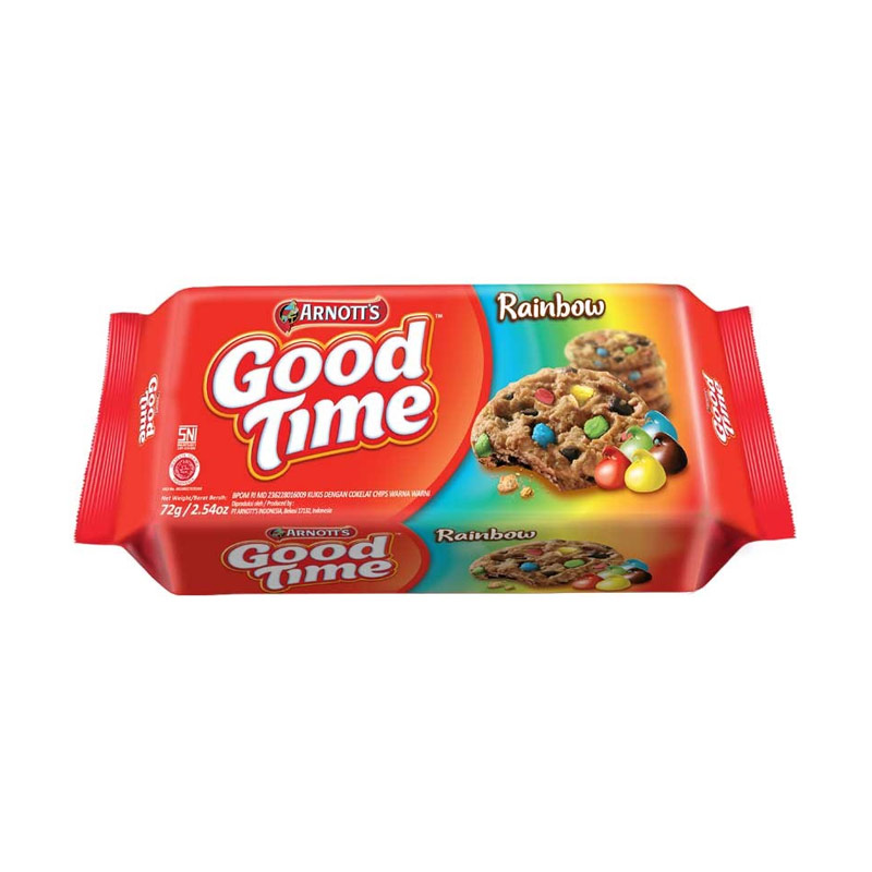 Jual Good Time Rainbow Chocochips Cookies [72 g] di Seller Lottemart ...