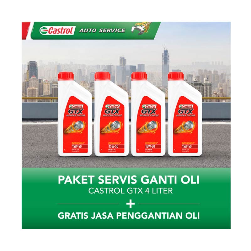 Jual Castrol GTX Paket Servis Ganti Oli [4 Liter/Gratis Jasa ...