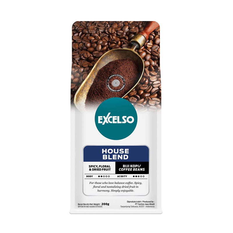 Jual Excelso House Blend Coffee Biji Kopi [200 G] Di Seller Fersha Shop ...
