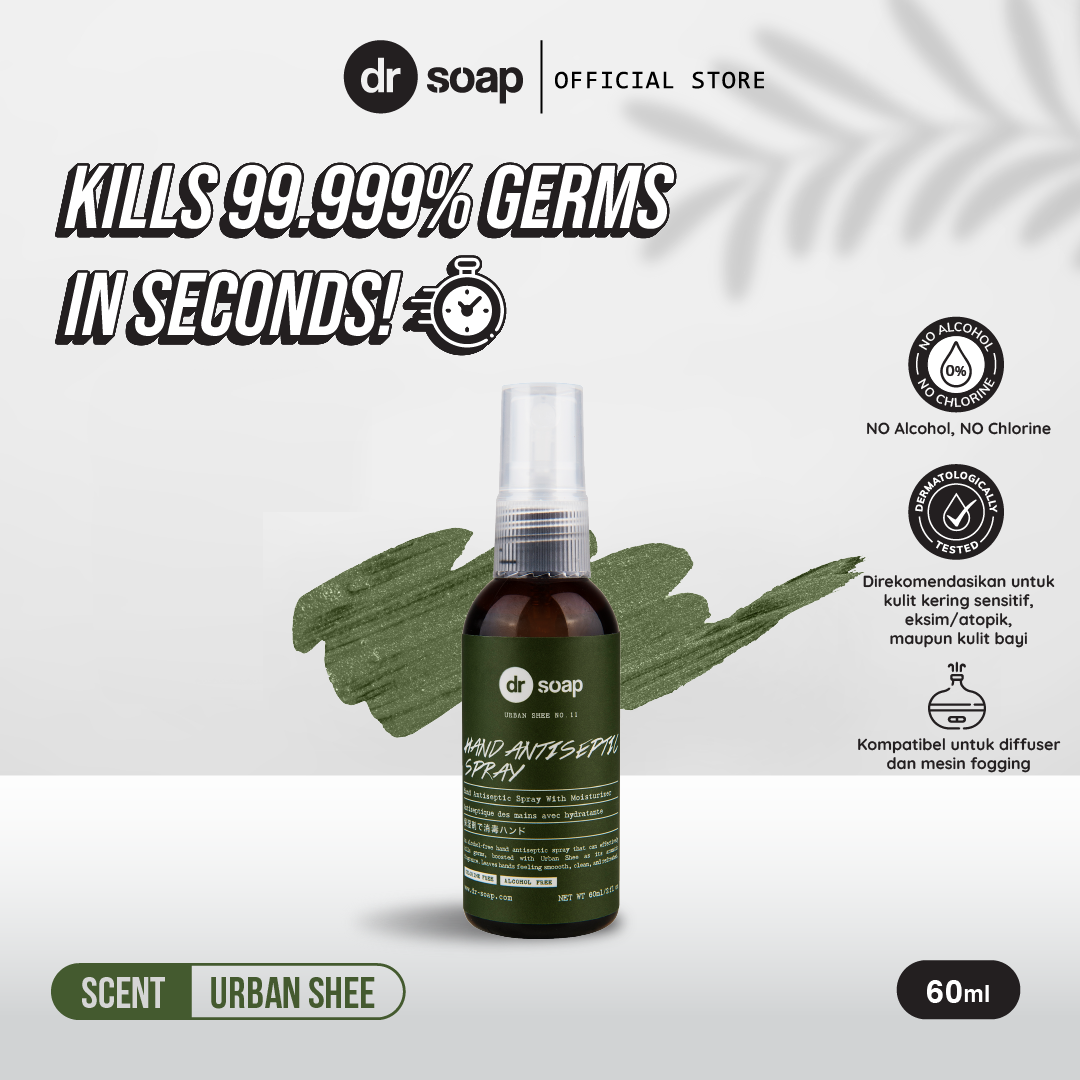 Promo dr soap Hand Antiseptic Spray [60 mL] Urban Shee Diskon 25% di ...