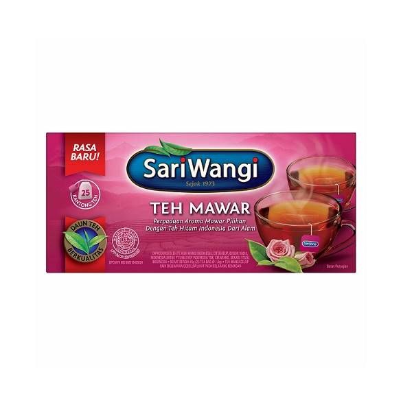 Jual SARIWANGI MAWAR TEA BAG ISI 25 PCS X 1.8 GR - TEH di Seller ...