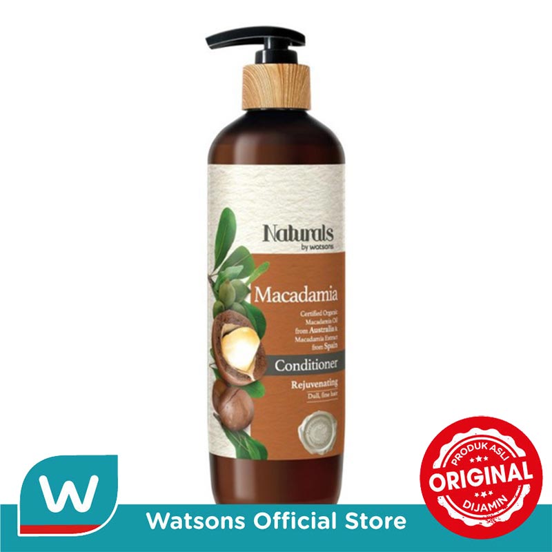 Promo Naturals By Watsons Macadamia Conditioner 490ml Diskon 47% di ...