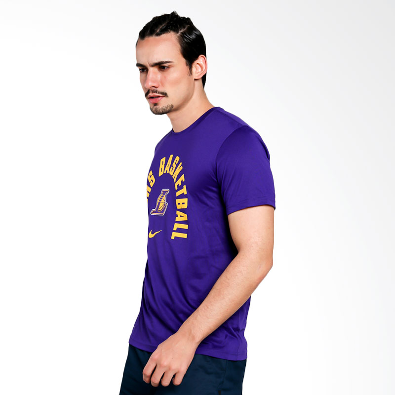 Jual Nike Men Basketball As Los Angeles Lakers Dry Tee Essentials Arch ...