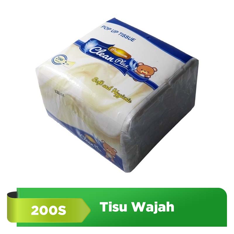 Promo Clean Plus Pop Up Tissue [200 Sheets] Diskon 29% di Seller ...