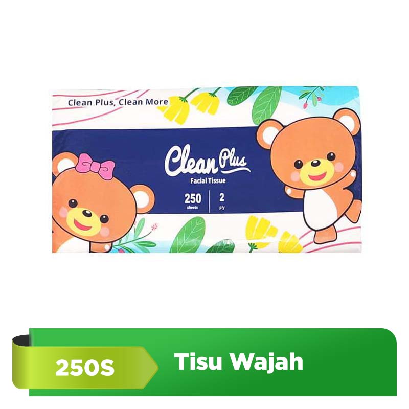 Promo Clean Plus Facial Tissue Softpack [250 sheets] Diskon 13% di ...