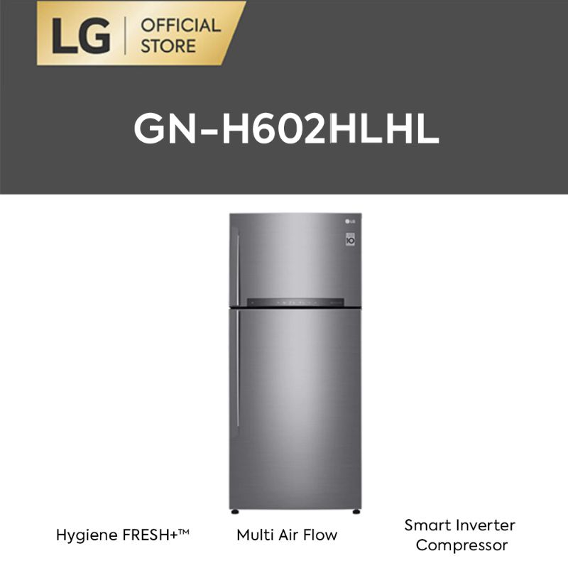 Jual Lg Gn-h602hlhl Kulkas 2 Pintu Inverter Linear Compressor [516 L/ 475 L/layar Led Sentuh ...