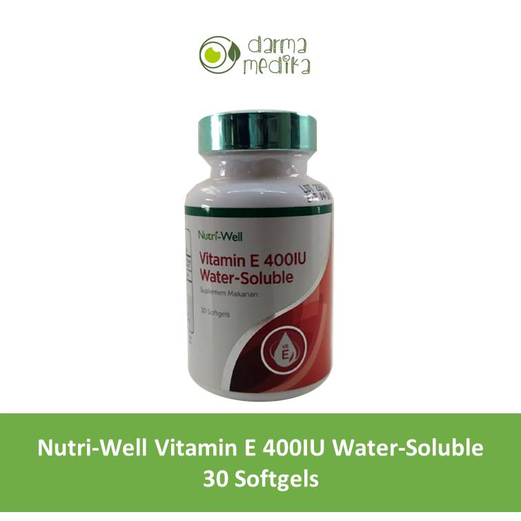Jual Nutriwell Vitamin E 400 IU Water Soluble Multivitamin [30 Softgel ...