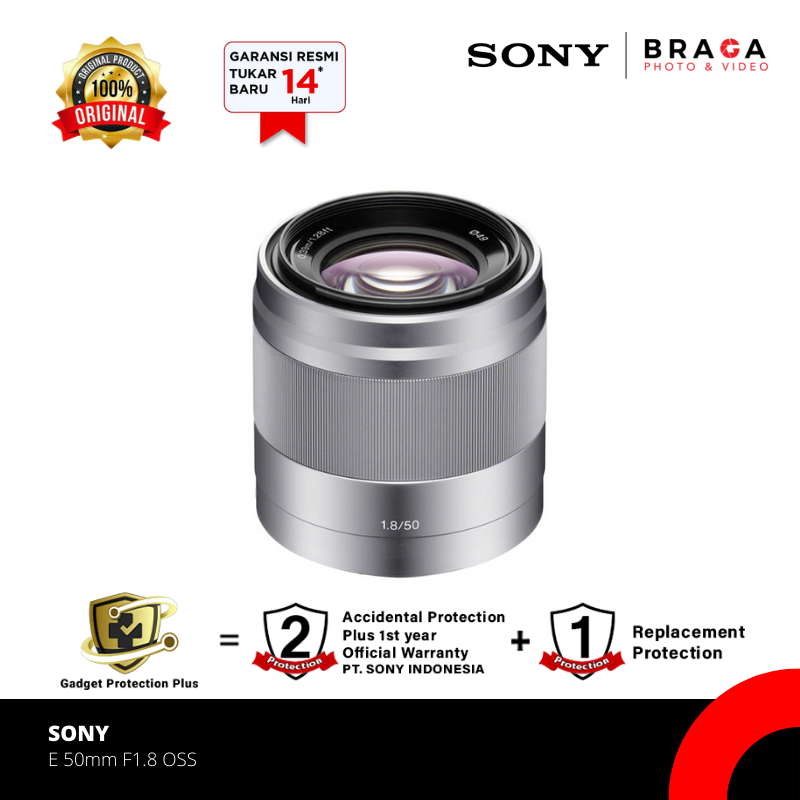 Jual Braga Photo & Video - Sony Sel50f18 E 50mm F1.8 Oss Lensa Kamera ...