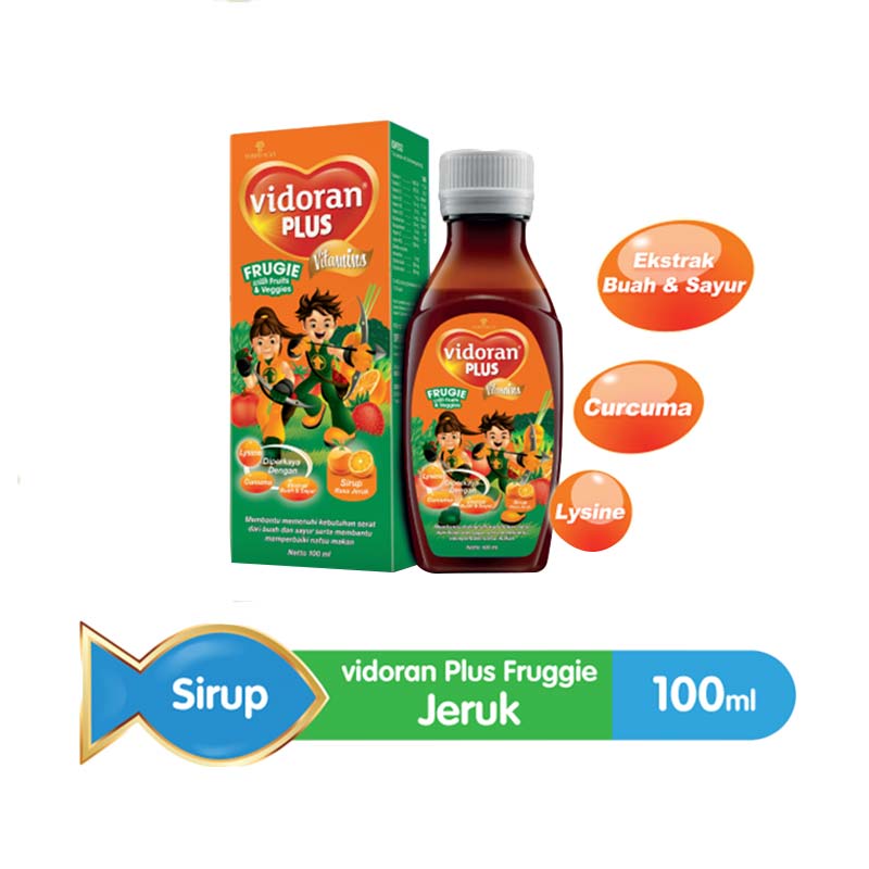 Jual Vidoran Plus Frugie Multivitamin [100 mL] di Seller Dan+Dan ...