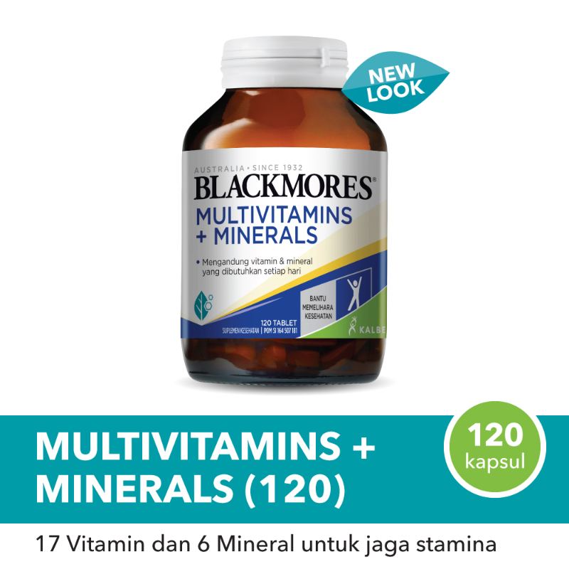 Jual Blackmores Multivitamins + Minerals [120 Tablets] di Seller Apotek MOSE Official Store ...