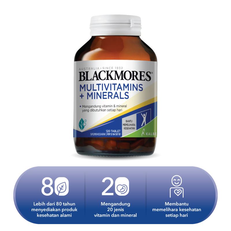 Jual Blackmores Multivitamins + Minerals [120 Tablet] Di Seller Blackmores Official Store ...