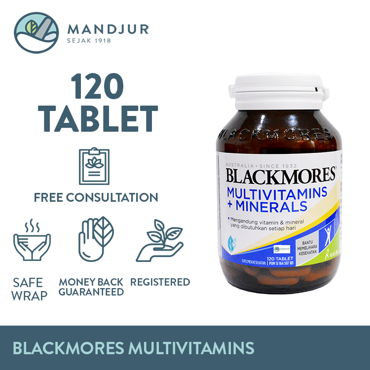Jual Blackmores Multivitamins + Minerals [120 Tablets] Di Seller Cv Apotik Age Farma Official ...