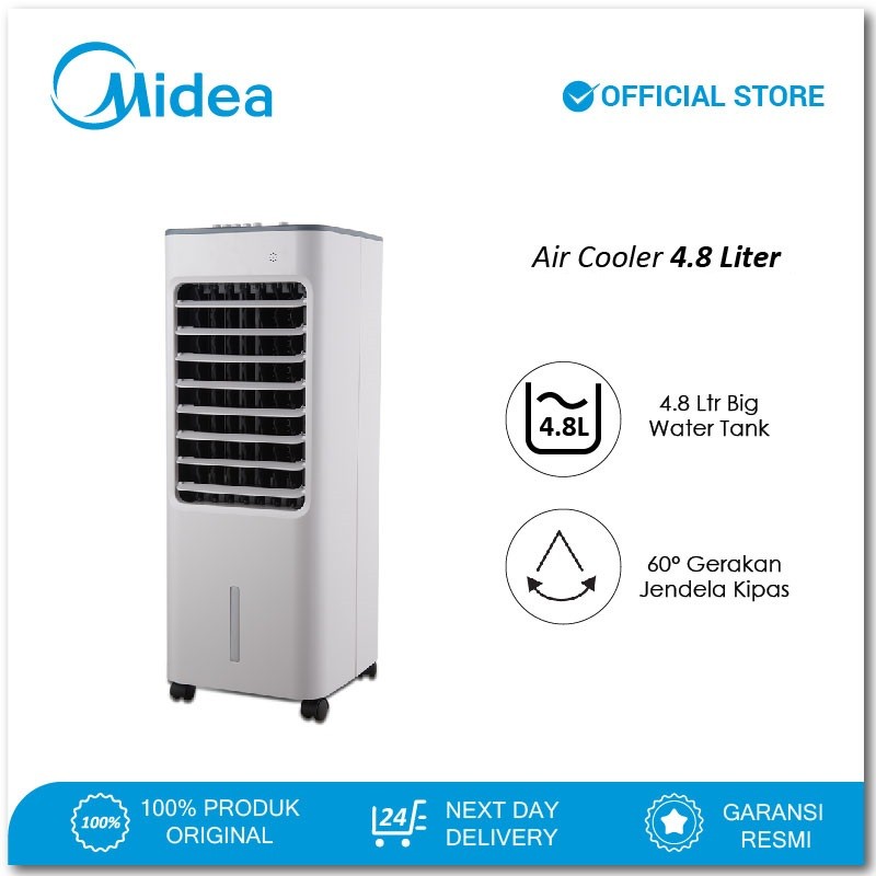 Promo Midea AC100-18B Air Cooler - Putih [4.8 L] Diskon 28% di Seller ...