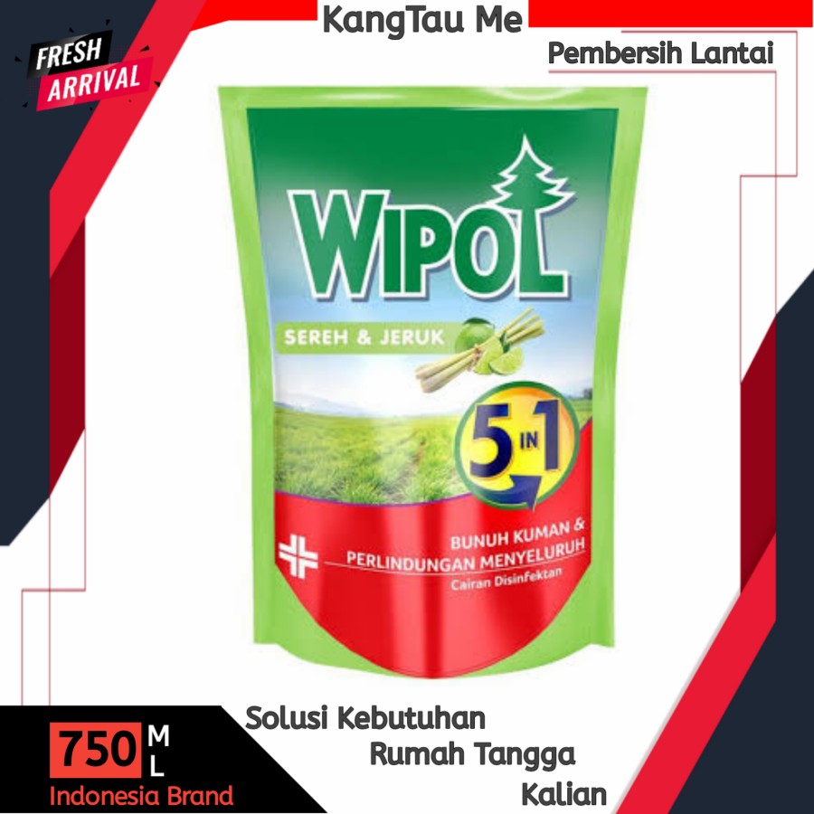 Jual Wipol Karbol Pembersih Lantai Sereh & Jeruk 5 in 1 [750 mL] di Seller Kangtau Me Mart - Kab ...