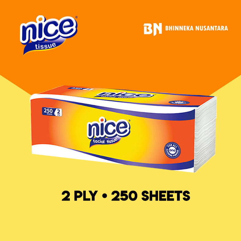 Promo Nice Facial Tissue Soft Pack [250 Sheet/2 Ply] - List Biru Diskon ...