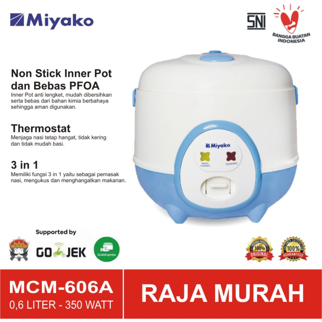 Promo Miyako MCM-606 A Rice Cooker Diskon 12% di Seller RAJA MURAH ...