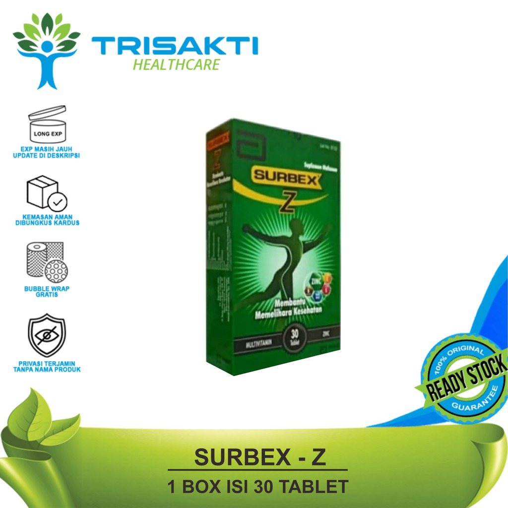 Jual SURBEX Z [1 Box @30 Tablet] di Seller Trisakti Healthcare Official ...