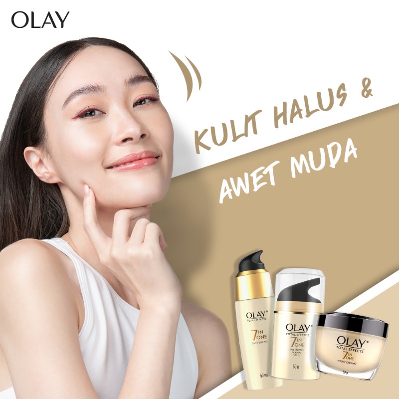 Promo Olay Total Effects 7 In 1 Day Cream Dan Night Cream - Hyaluronic ...