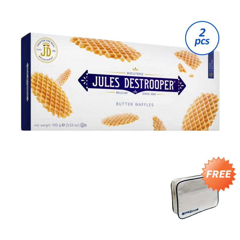 Jual Jules Destrooper Paris Waffles [100 g/2 Pcs] di Seller FingerLand ...