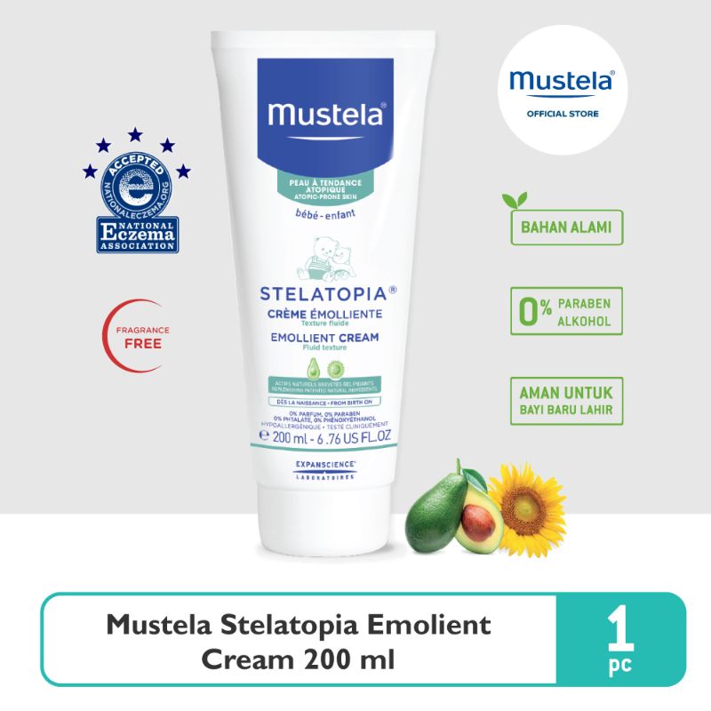 Jual Mustela Stelatopia Emollient Cream [200 mL] di Seller ...