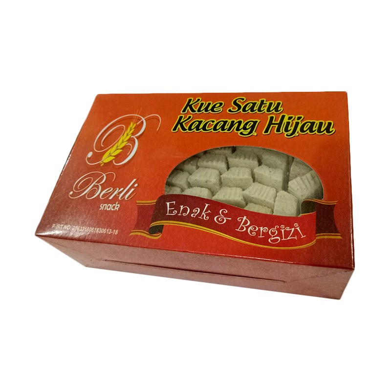 Jual Berli Snack Kue Satu Rasa Kacang Hijau Makanan kering [250 g] di ...