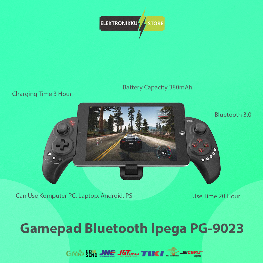 Promo Gamepad Bluetooth Ipega PG-9023 Wireless Stick Gaming Android iOS PC Komputer Laptop ...