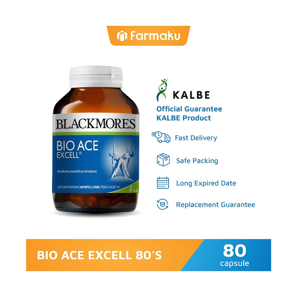 Jual Blackmores Bio Ace Excell Suplemen [80 Kapsul] di Seller Papamama ...