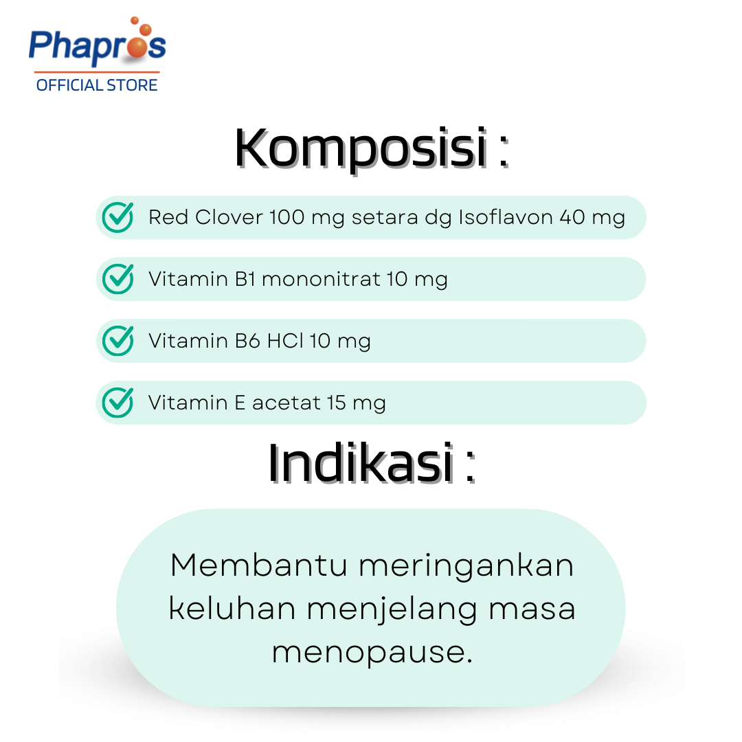 Jual Phapros Fitogen Obat Menopause Dan Osteoporosis Di Seller Phapros ...