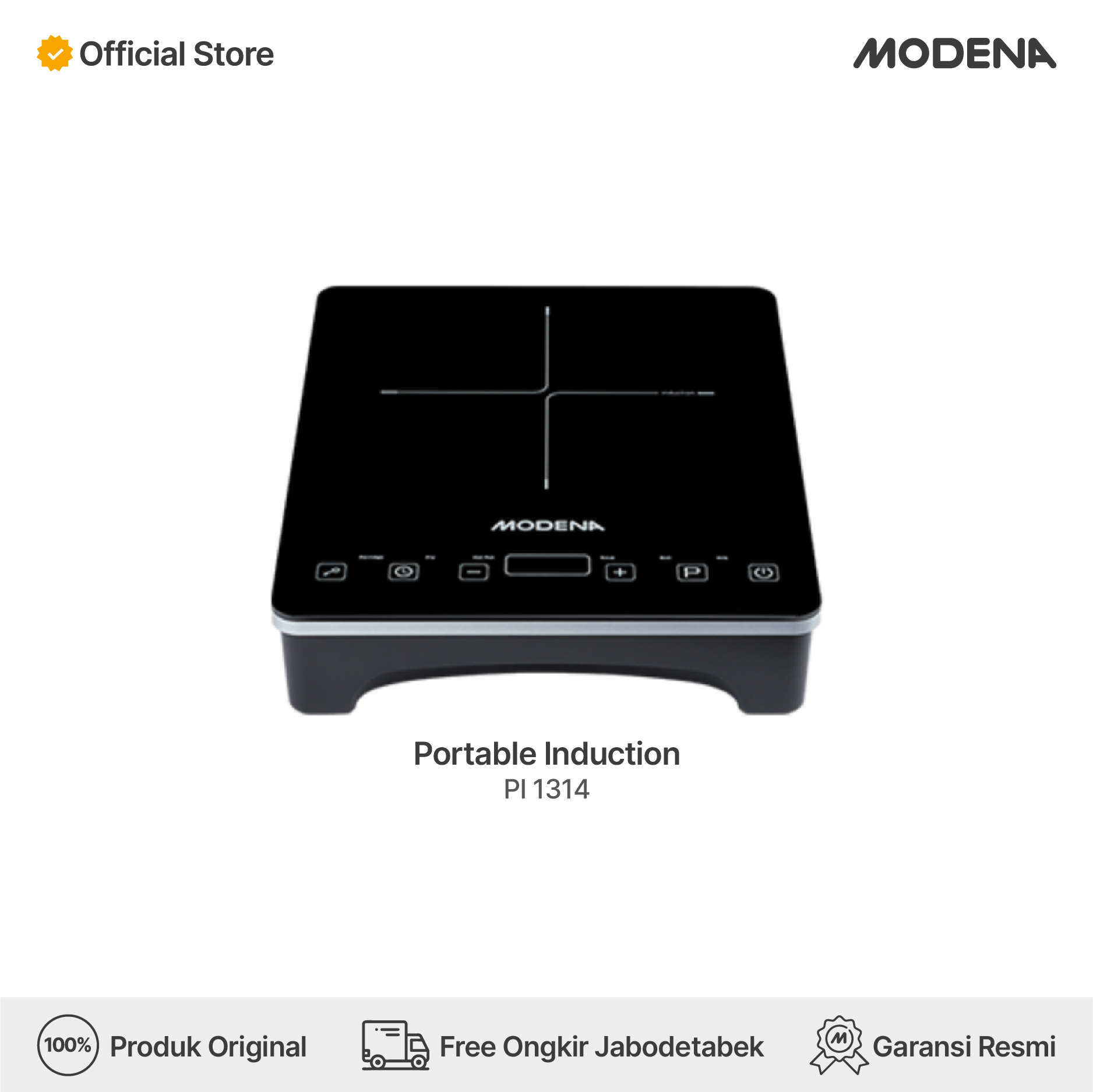 Jual MODENA Portable Induction - PI 1314 - Silver di Seller MODENA ...