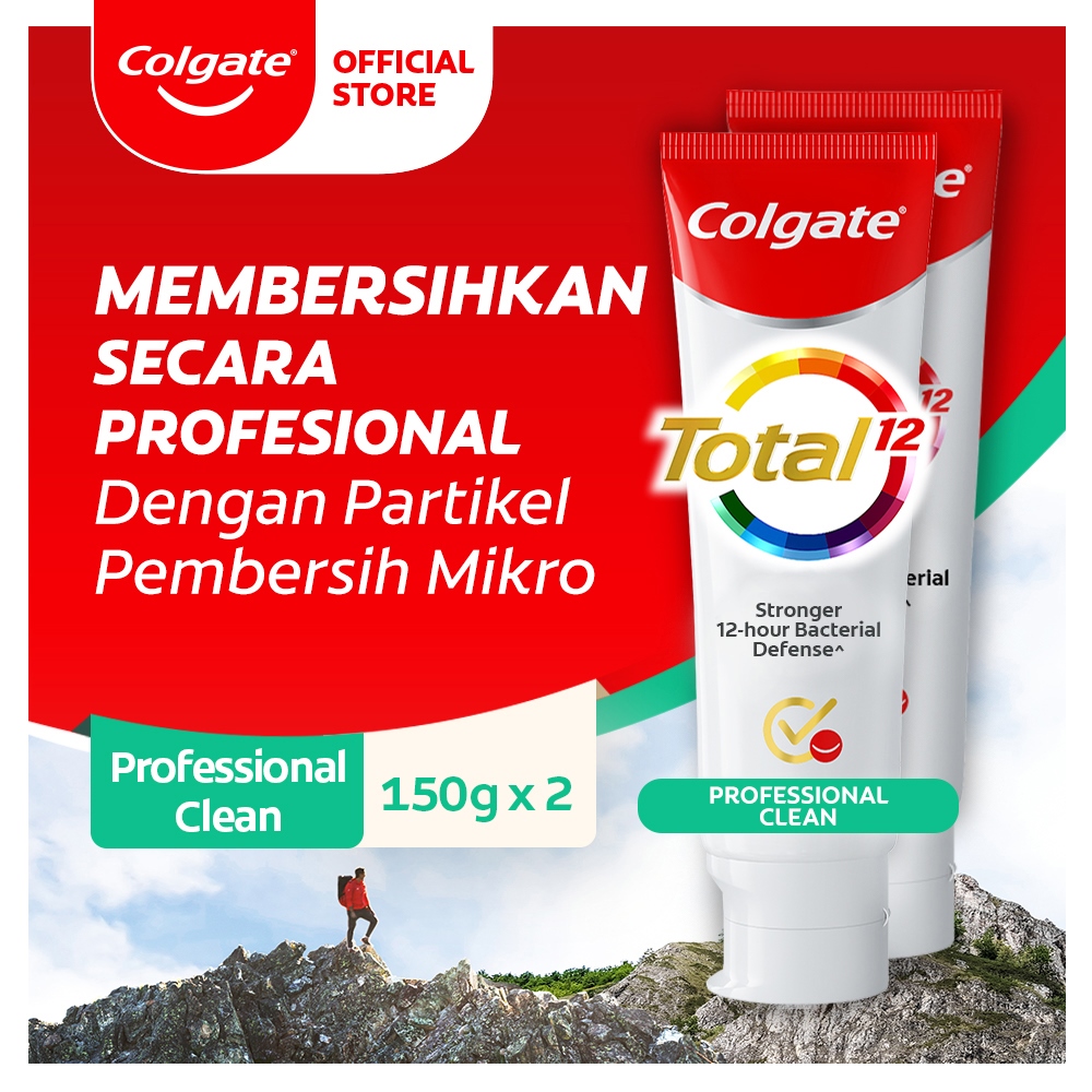 Promo Colgate Total Professional Clean Gel Pasta Gigi [150 gr/ 2 Pcs ...