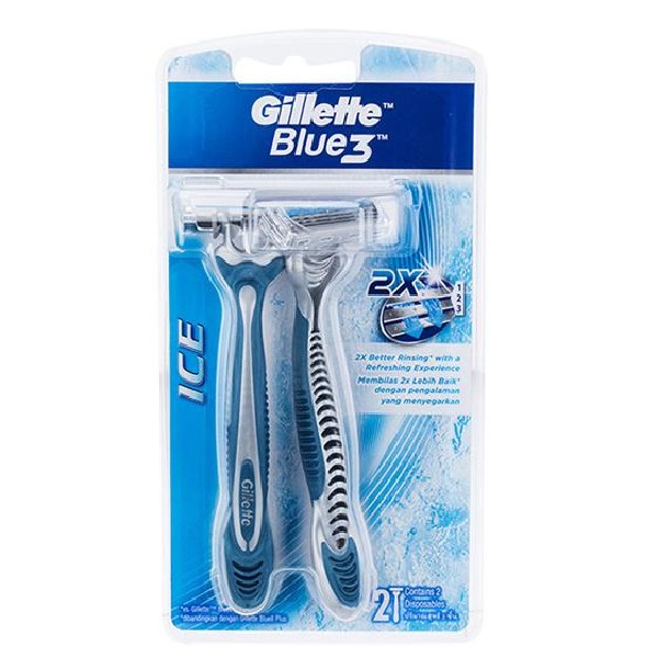 Jual Pisau Cukur Gillette Blue 3 Ice - 2 Razors - Alat Cukur Terbaik Di ...