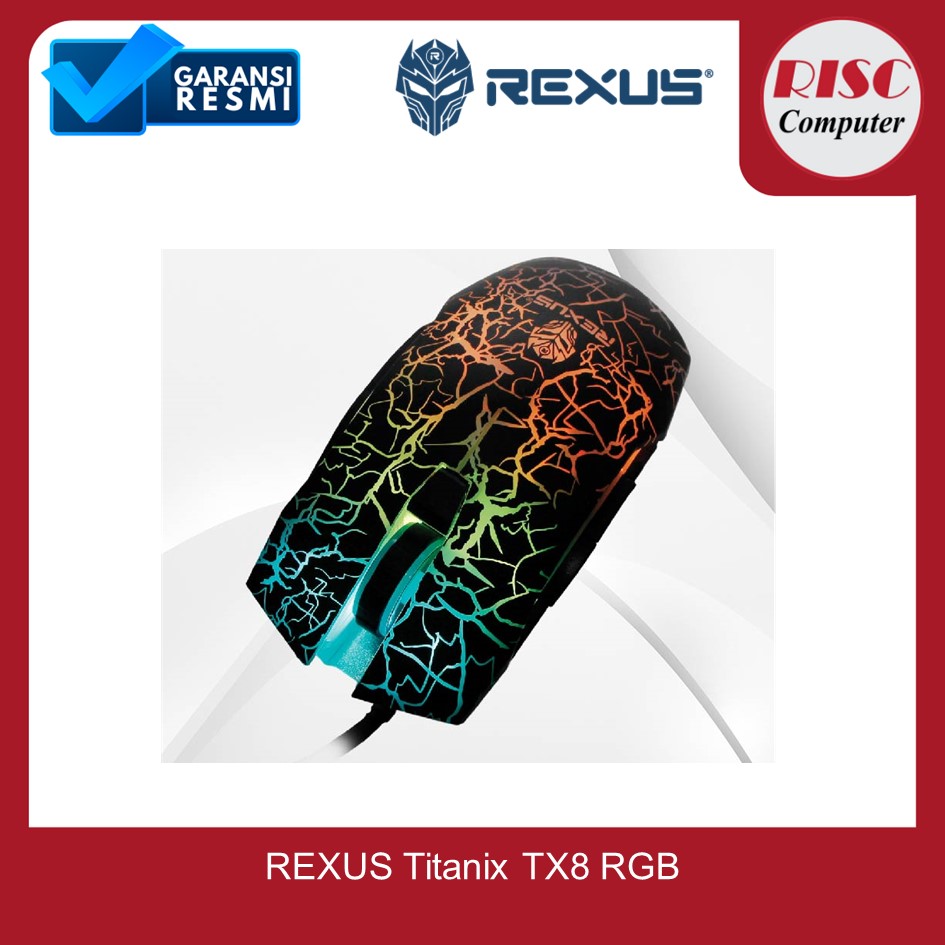 Promo REXUS Titanix TX8 RGB Gaming Mouse Black Diskon 14% di Seller ...
