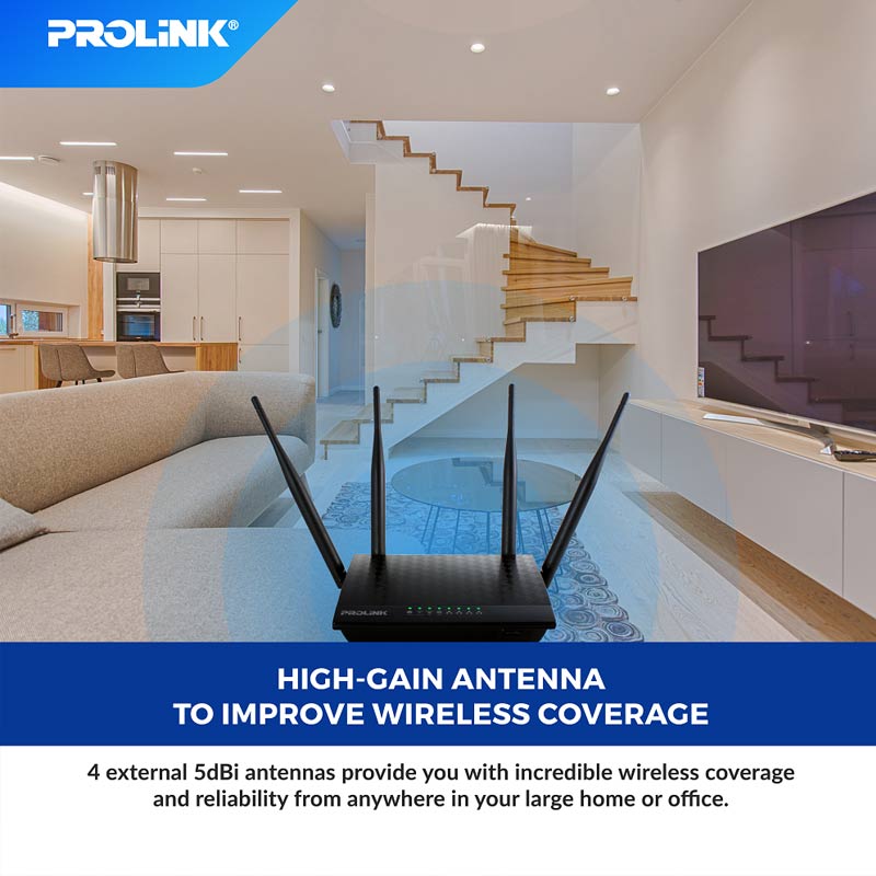 Jual Prolink Prc3801 Wireless Ac 1200 Mu-mimo Dual-band Gigabit Router ...