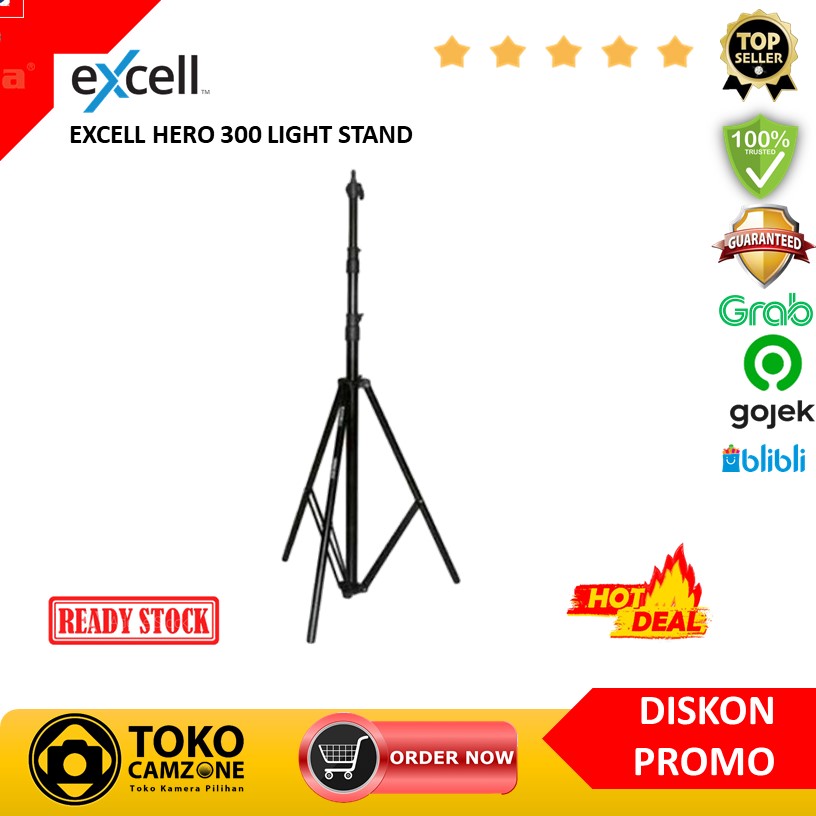 Jual Excell Hero 300 Light Stand di Seller Toko Camzone - Kota Jakarta ...