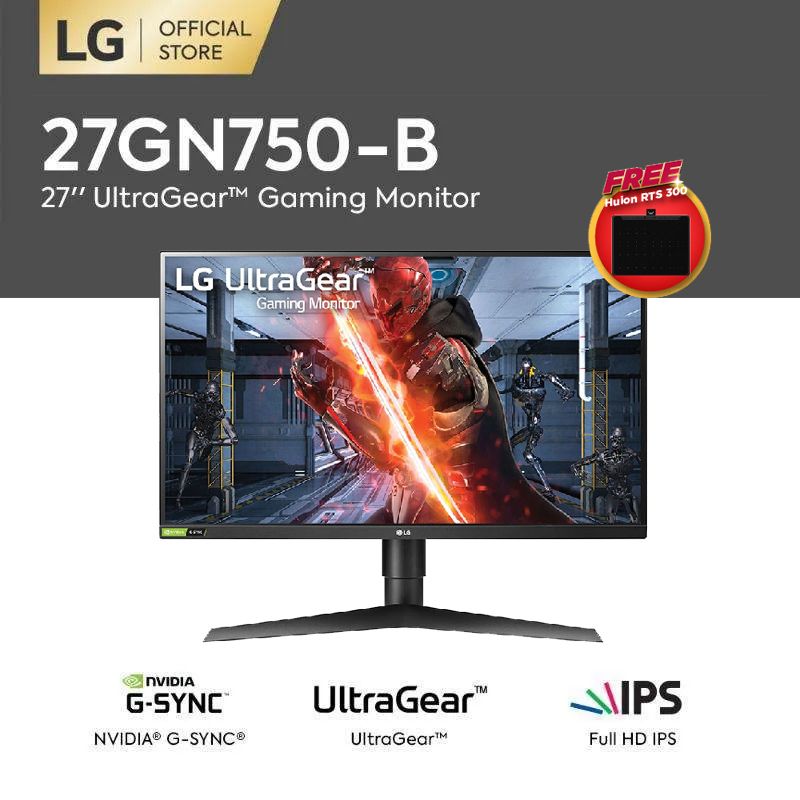 Jual LG 27GN750-B Gaming Monitor 27-Inch Full HD IPS Ultra Gear G-Sync ...