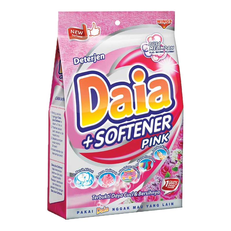 Promo Daia Deterjen Bubuk + Softener Pink 800 g Diskon 11% di Seller ...