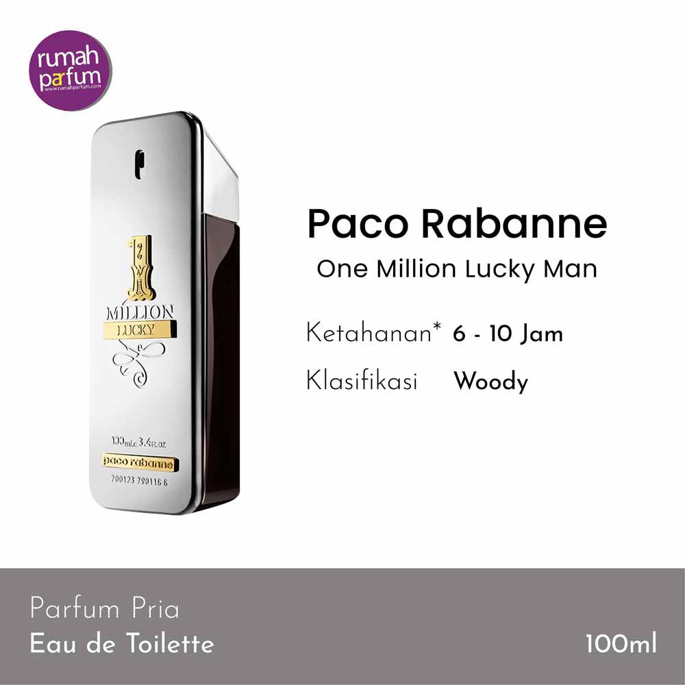 Jual Paco Rabanne One Million Lucky Man EDT Parfum Pria [100 mL] di ...