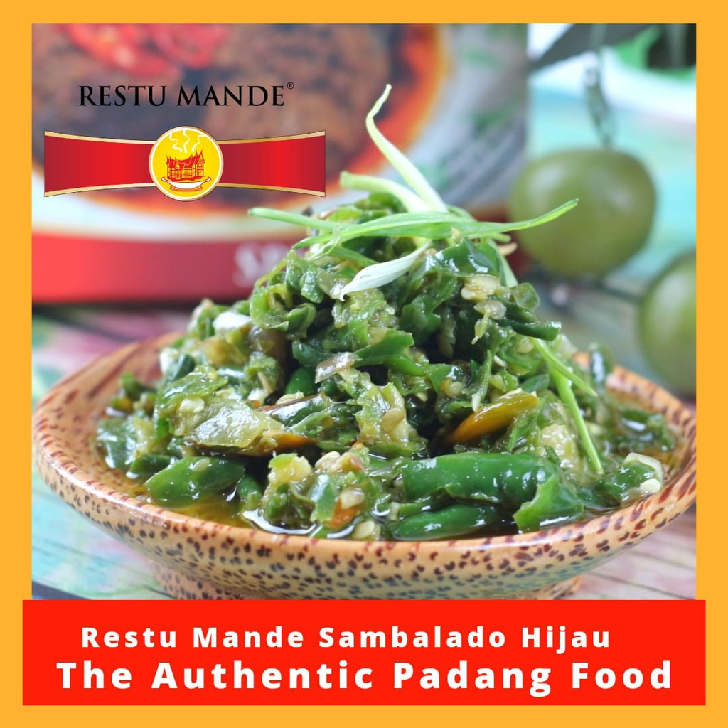 Jual Restu Mande Sambalado Hijau Makanan Basah [250 G] Di Seller Umkm ...