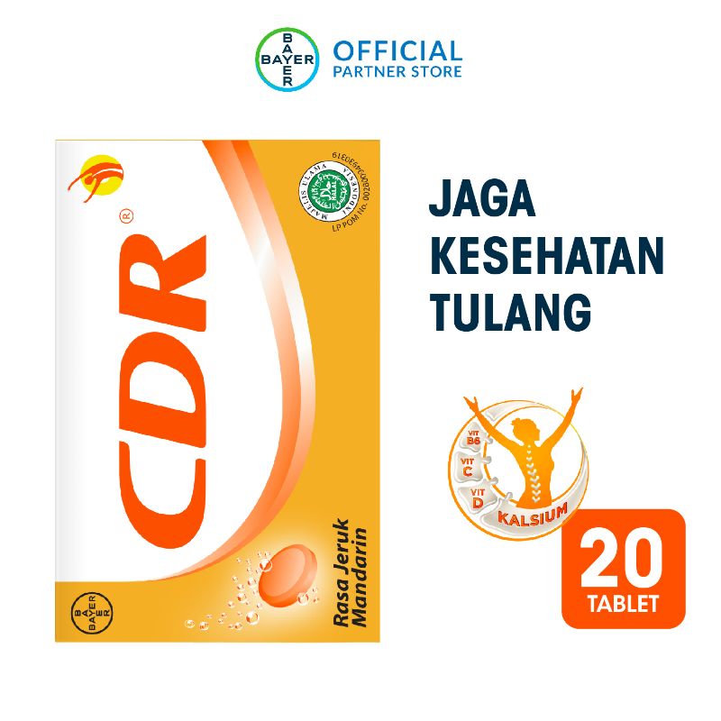 Promo Cdr Suplemen Kalsium Rasa Jeruk [20 Tablet] Diskon 31% Di Seller ...