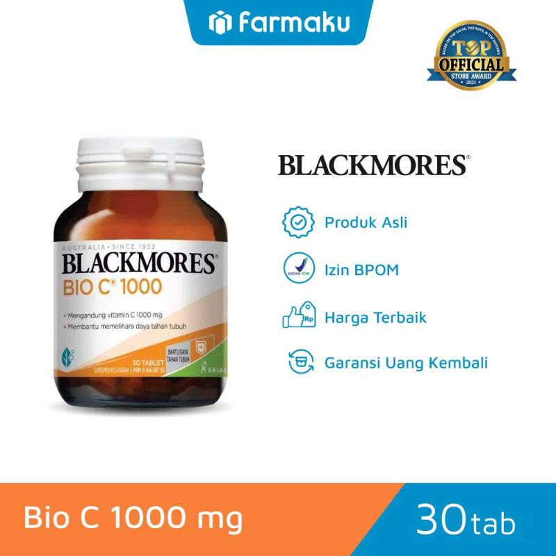 Promo Blackmores Bio C 1000 Mg 30S Diskon 12% di Seller Farmaku ...