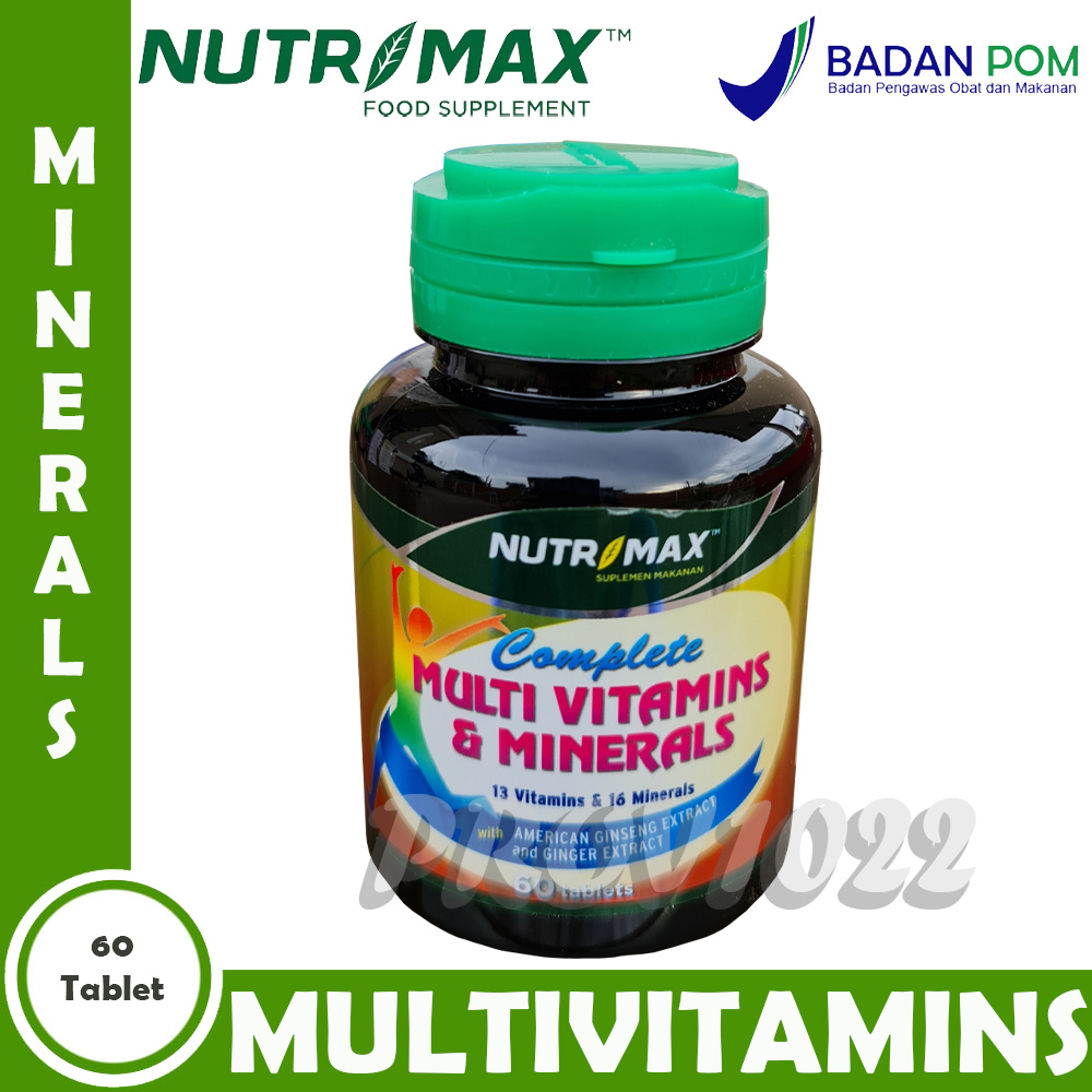 Jual Nutrimax Complete Multi Vitamins & Minerals 60 Tabs - Multivitamin ...