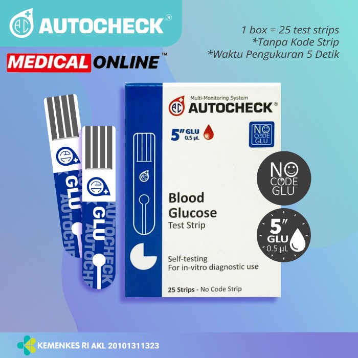 Promo Autocheck Glucosa [25 Strip] Diskon 5% di Seller MEDICAL ONLINE ...
