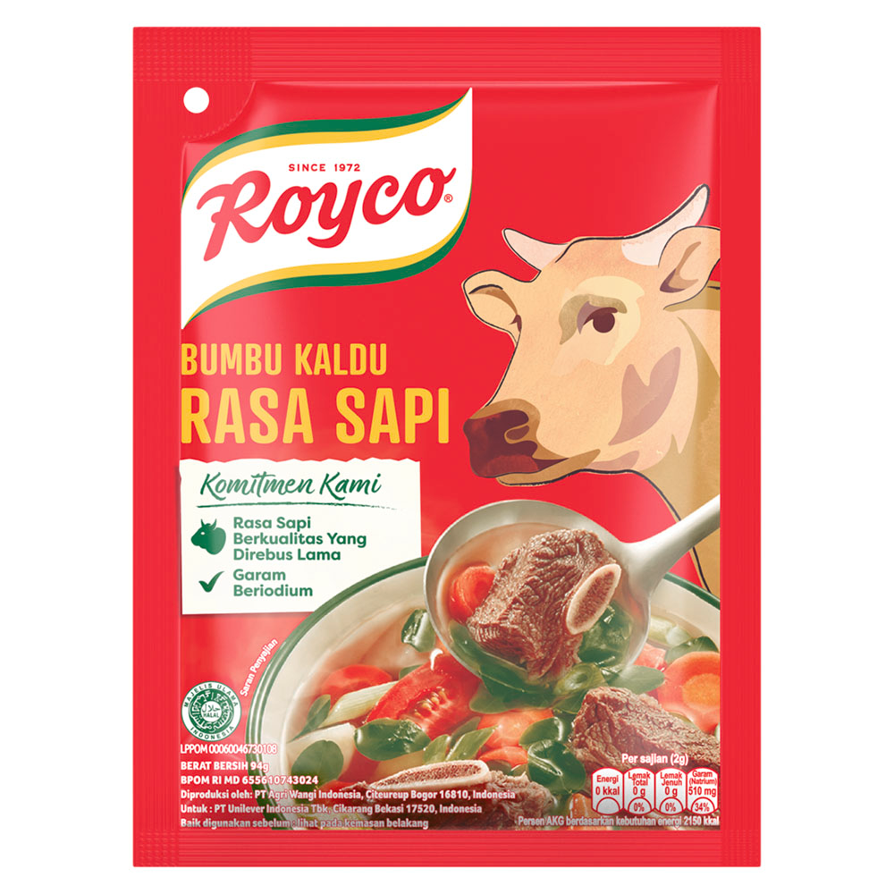 Jual Royco Bumbu Kaldu Penyedap Rasa Sapi 94 g di Seller Alfamart Click ...