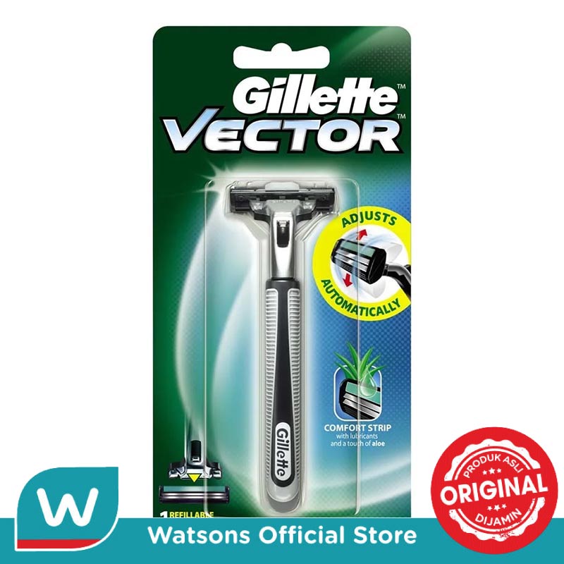 Jual Gillette Vector Plus Razor 1 Up Alat Cukur [1 pcs] di Seller ...