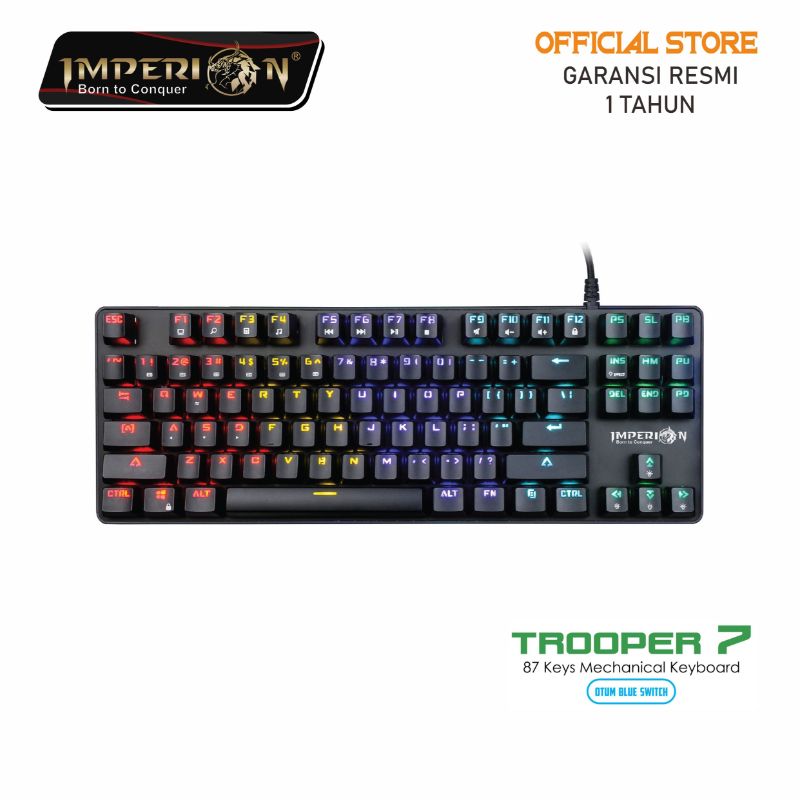 Jual Keyboard Gaming Imperion Trooper 7 Kg-m07f Mechanical, Rgb Gaming ...